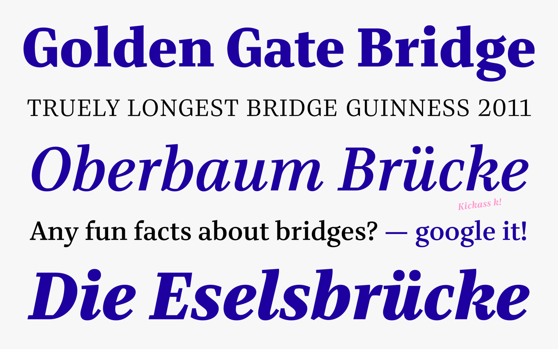 Bridge Text | TypeMates