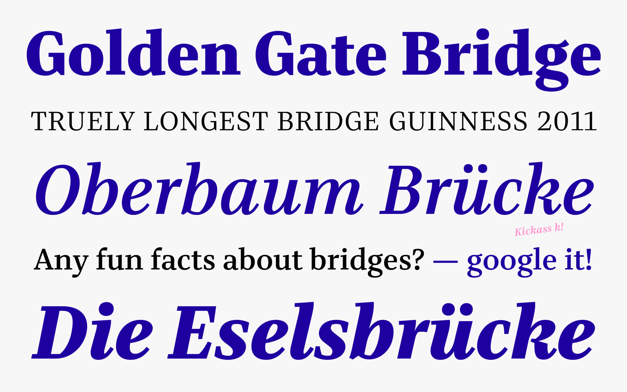 Bridge Text | TypeMates