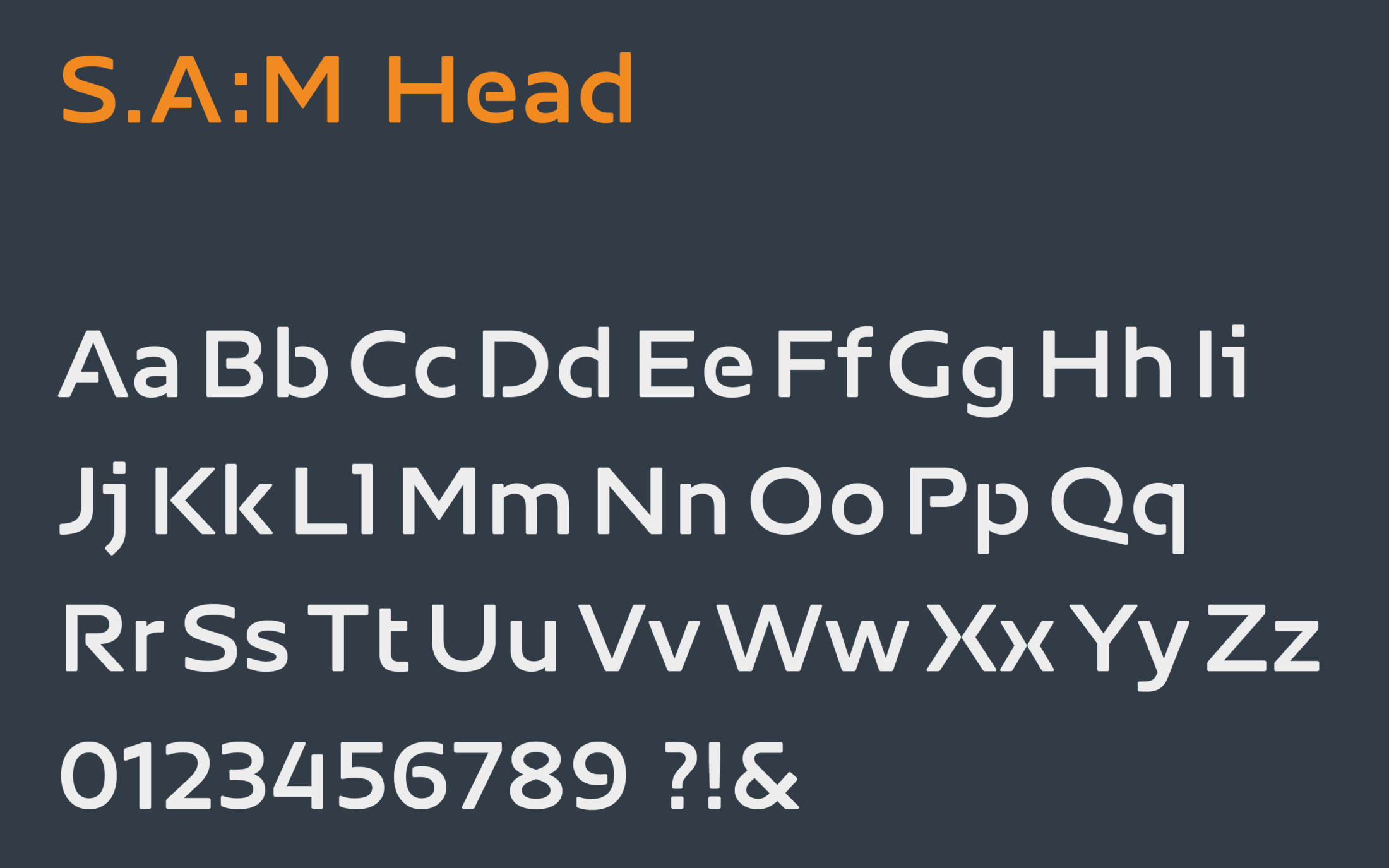 SAM Head & Text | TypeMates