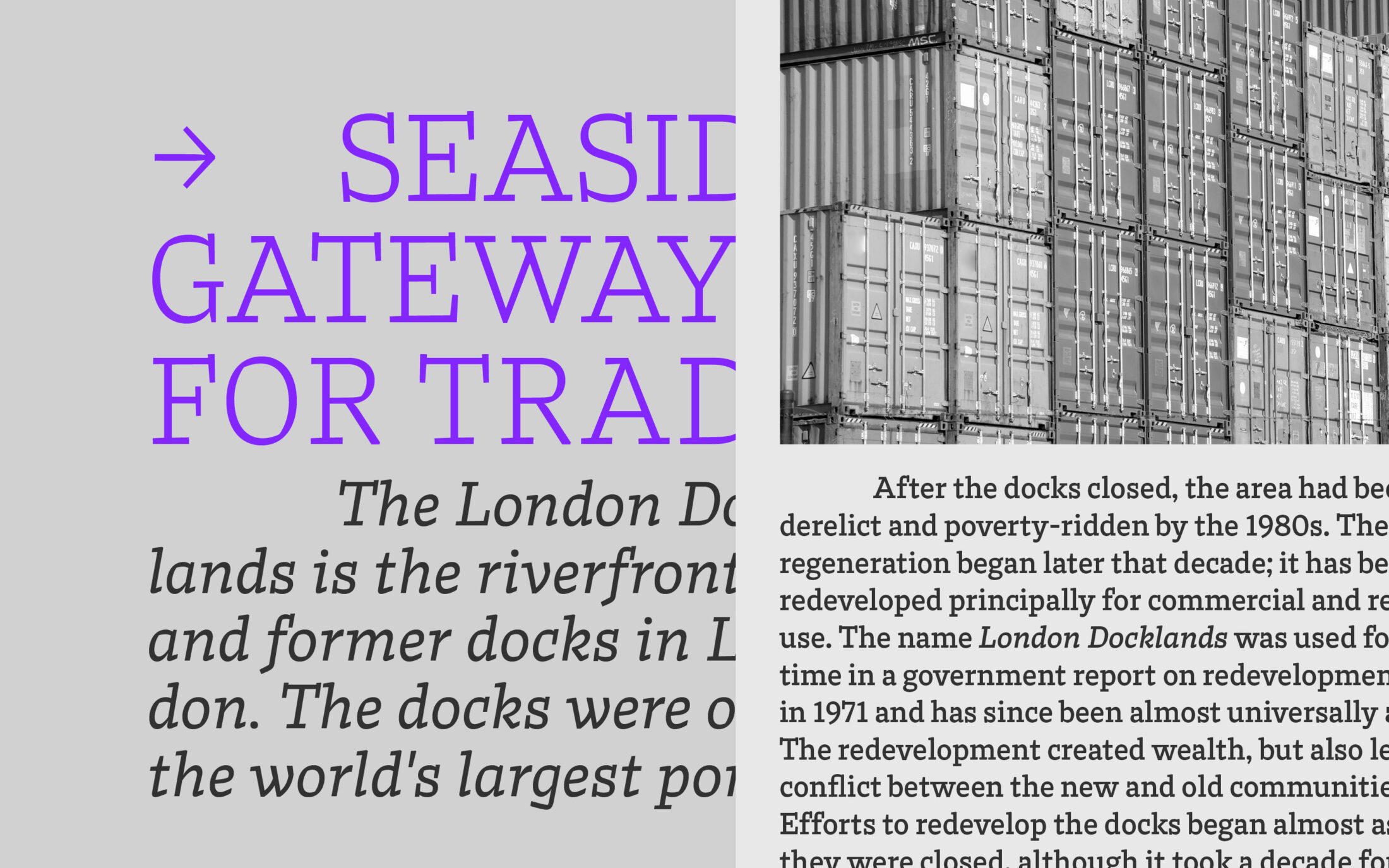 Dockland | TypeMates